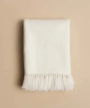 Jenni Kayne Alpaca Basketweave Throw Pillow - Ivory