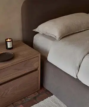 Jenni Kayne Dusk Linen Fitted Sheet