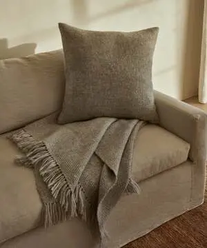 Jenni Kayne Large Alpaca Basketweave Throw Pillow