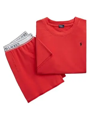 Polo Ralph Lauren Club Terry 2-piece T-shirt & Shorts Set Starboard Red