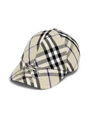 Burberry Men's Bias Check Baseball Cap - Lichen  - Lichen