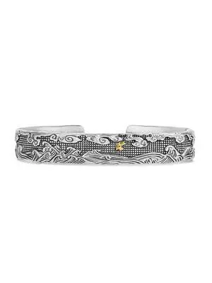 David Yurman Waves Cuff Bracelet In Sterling - Silver