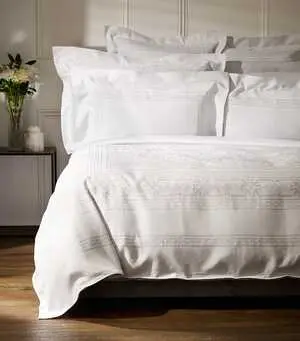 CELSO DE LEMOS Versailles Duvet Cover - White
