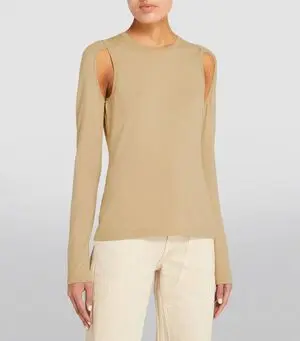 Helmut Lang Cut-out T-shirt
