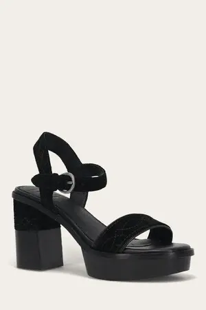 THE FRYE COMPANY Frye Pipa Woodstock Sandal - Black