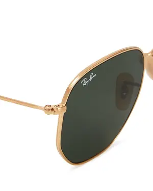 Ray-ban Icons Hexagonal Sunglasses - Gold/gray Solid