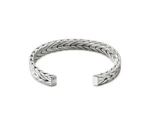 John Hardy Sterling Hammered Cuff Bracelet