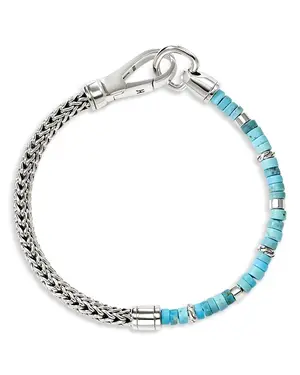 John Hardy Sterling Silver Heishi Beaded Flex Bracelet