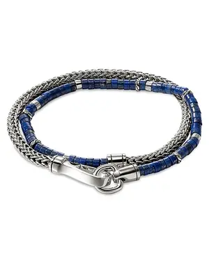 John Hardy Sterling Silver And Gemstone Wrap Bracelet - Blue/silver