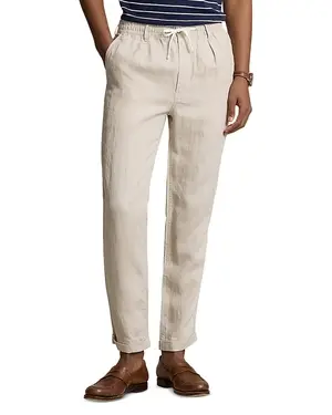 Polo Ralph Lauren Slim Tapered Linen Pants Grey