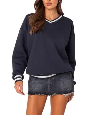 Edikted V Neck Sweatshirts Hoodies For Women