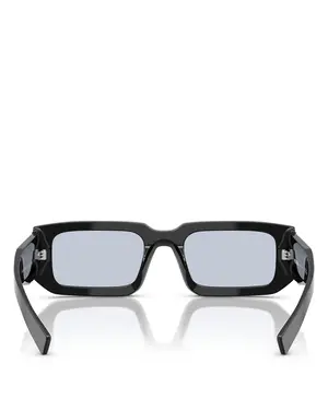 Prada Symbole Rectangle Sunglasses, 53mm - Black