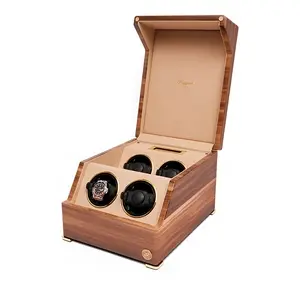 RAPPORT LONDON Rapport London Perpetua Quad Watch Winder Walnut