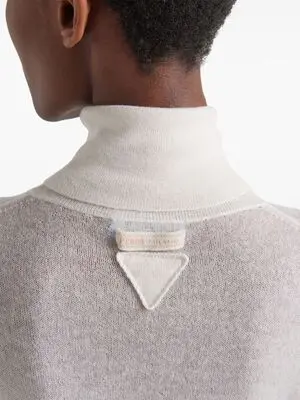 Prada Cashmere Roll-neck Jumper - White