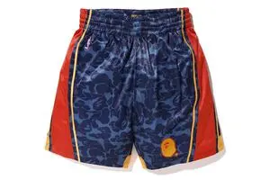 A BATHING APE X Mitchell & Ness Warriors Basketball Shorts