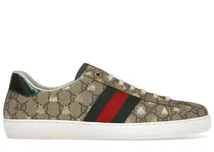 Gucci Ace Ebony Supreme Bees - Brown/white/green