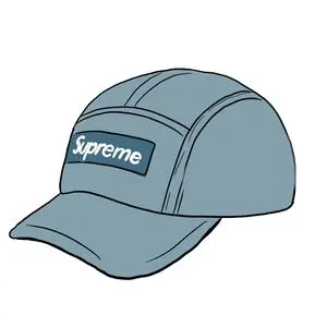 Supreme Dry Wax Cotton Camp Cap - Bright Slate
