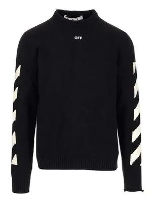Off-white Cuffed Sweaters For Men