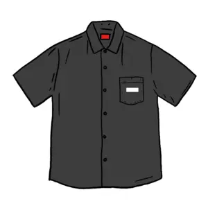 Supreme Invert Denim Short Sleeve Shirt - Black