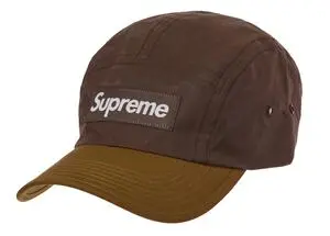 Supreme Waxed Cotton Camp Cap - Brown