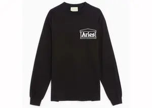 Aries Temple Long Sleeve T-shirt - Black