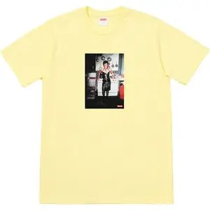 Supreme Nan Goldin Nan As A Dominatrix Tee Shirt Pale Yellow