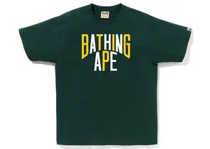 BAPE Colors Nyc Logo Tee Shirt - Green