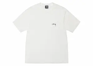 StÜssy Smooth Stock Pigment Dyed Tee Shirt - Natural