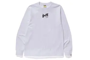 A BATHING APE Sta Illustration Long Sleeve Tee Shirt