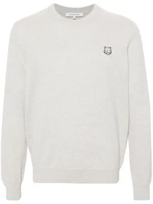 Maison Kitsuné Logo-patch Jumper - Grey