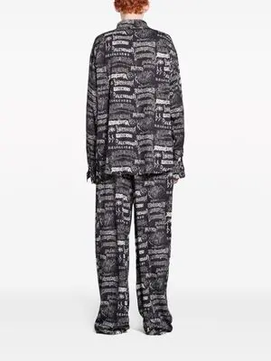 Balenciaga Logo-print Long-sleeves Shirt