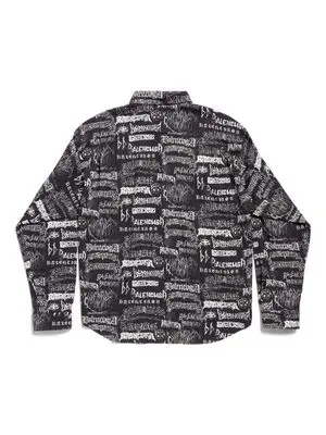 Balenciaga Logo-print Long-sleeves Shirt