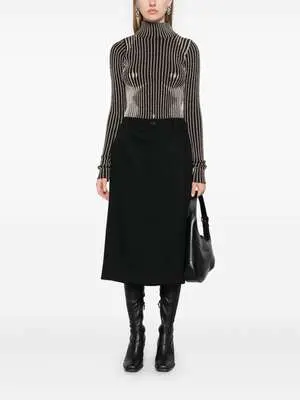 Balenciaga Layered Midi Skirt