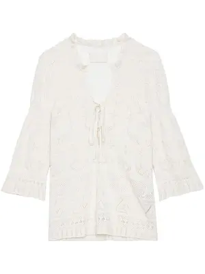Zadig&Voltaire Taho Openwork-knit Top