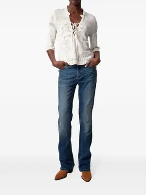Zadig&Voltaire Taho Openwork-knit Top