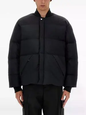 Off-White Logo-motif Padded Jacket - Black