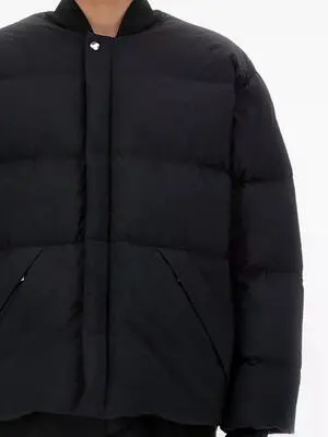 Off-White Logo-motif Padded Jacket - Black