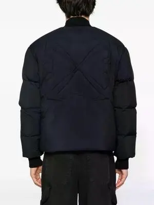 Off-White Logo-motif Padded Jacket - Black
