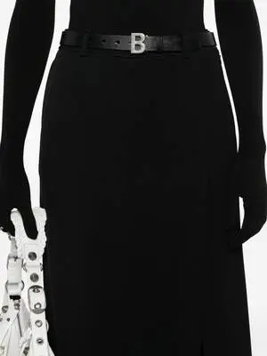 Balenciaga Slit Tailored Maxi Skirt