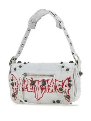 Balenciaga Le Cagole Xs Diy Metal Messenger Bag - White