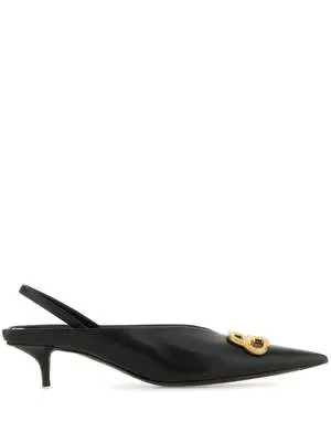 Balenciaga Square Knife 40mm Leather Pumps