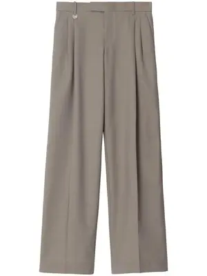 Burberry Wool Tailored Trousers - Neutrals