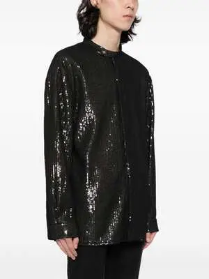 Amiri Sequin-embellished Long-sleeve Shirt