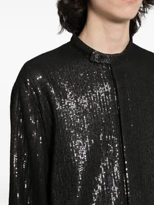 Amiri Sequin-embellished Long-sleeve Shirt