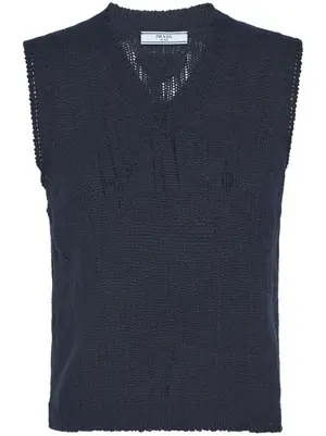 Prada Cashmere Vest - Blue