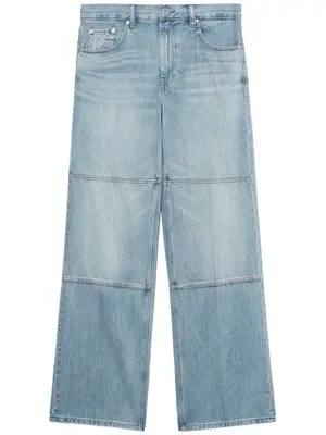 Helmut Lang Mid-rise Wide-leg Jeans - Blue