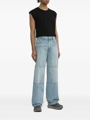 Helmut Lang Mid-rise Wide-leg Jeans - Blue