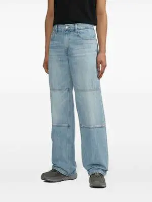 Helmut Lang Mid-rise Wide-leg Jeans - Blue