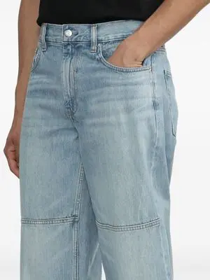 Helmut Lang Mid-rise Wide-leg Jeans - Blue