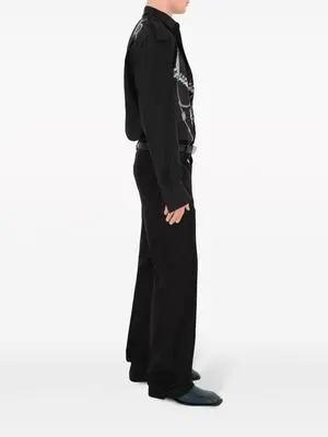 Burberry Knight Hardware-print Shirt - Black